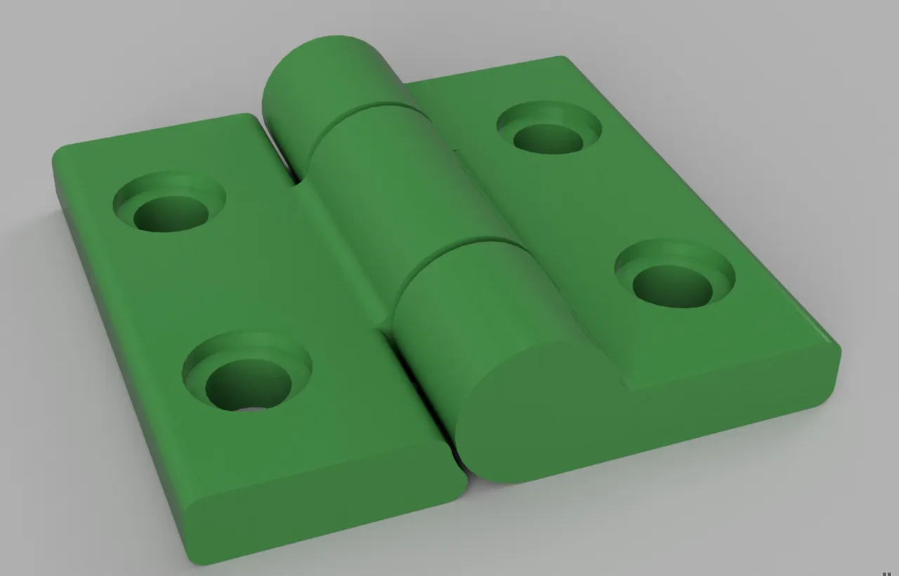 Print in Place Hinge by remotelove | Download free STL model ...
