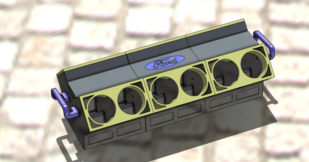 V12 Engine - Beer cooler by Harnik3d | Download free STL model ...