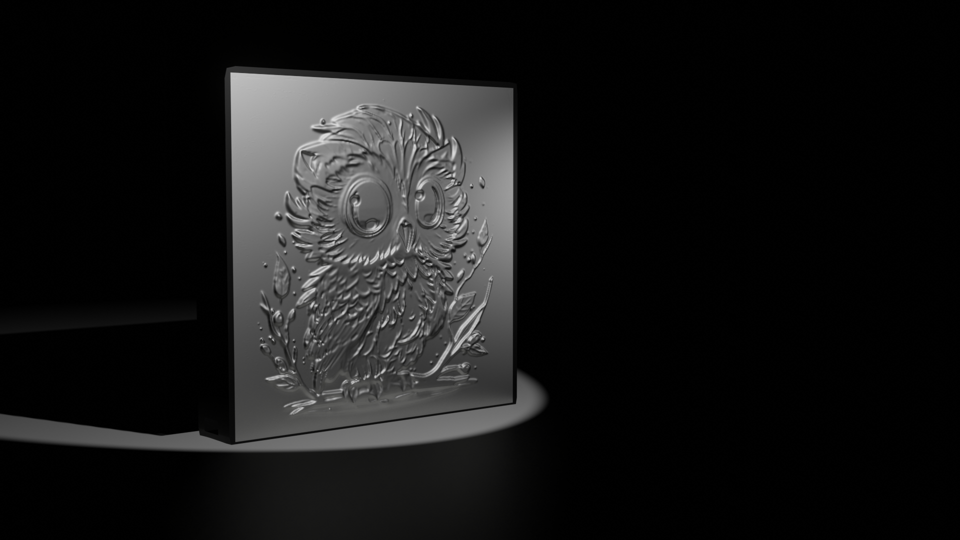 LED Light-Up Owl Lithopainting by Jeremiah Flemming | Download free STL ...
