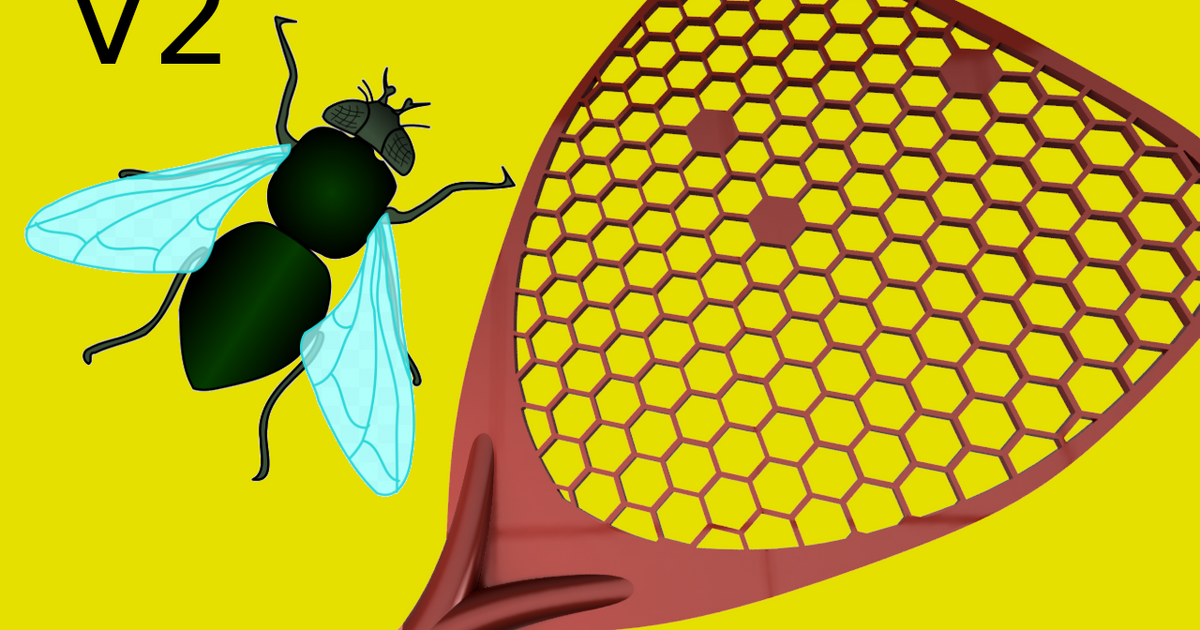 Fly Swatter V2 (2023) by Chrise_2000 | Download free STL model ...
