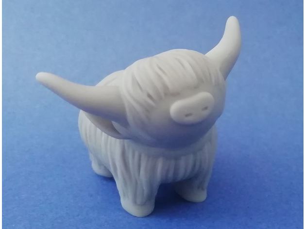 Young Little Highland Cow by DG | Download free STL model | Printables.com