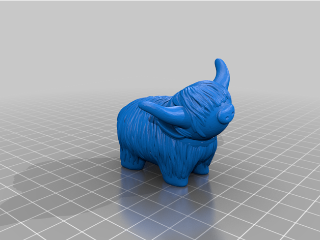 Young Little Highland Cow por DG | Descargar modelo STL gratuito ...
