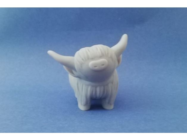 Young Little Highland Cow by DG | Download free STL model | Printables.com
