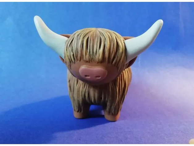 Young Little Highland Cow by DG | Download free STL model | Printables.com