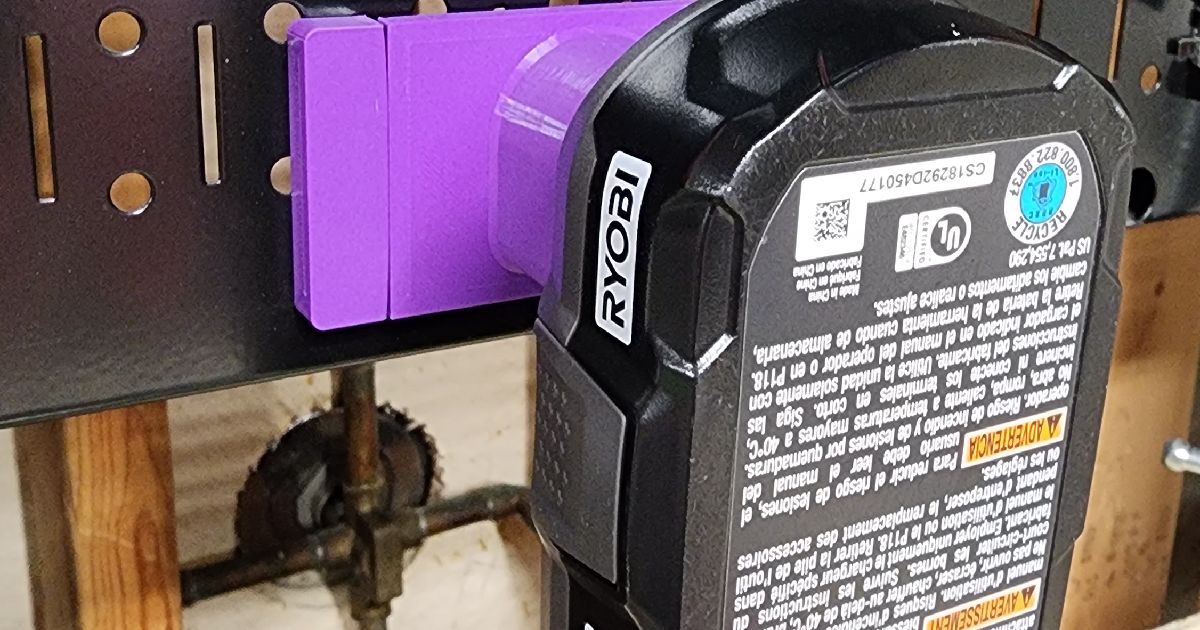 DDD 18V Ryobi Battery Holder by kimbo | Download free STL model ...