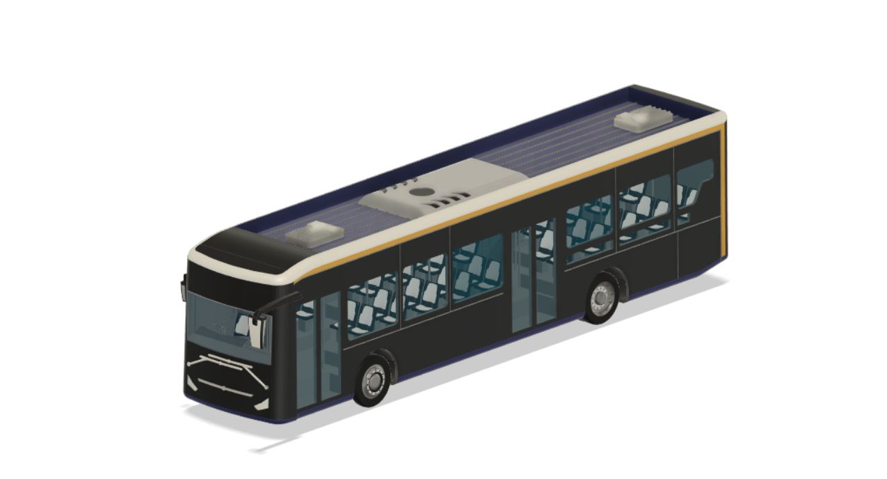 Electric Bus Model(3d Printable) by Rownak Rayhan | Download free STL ...