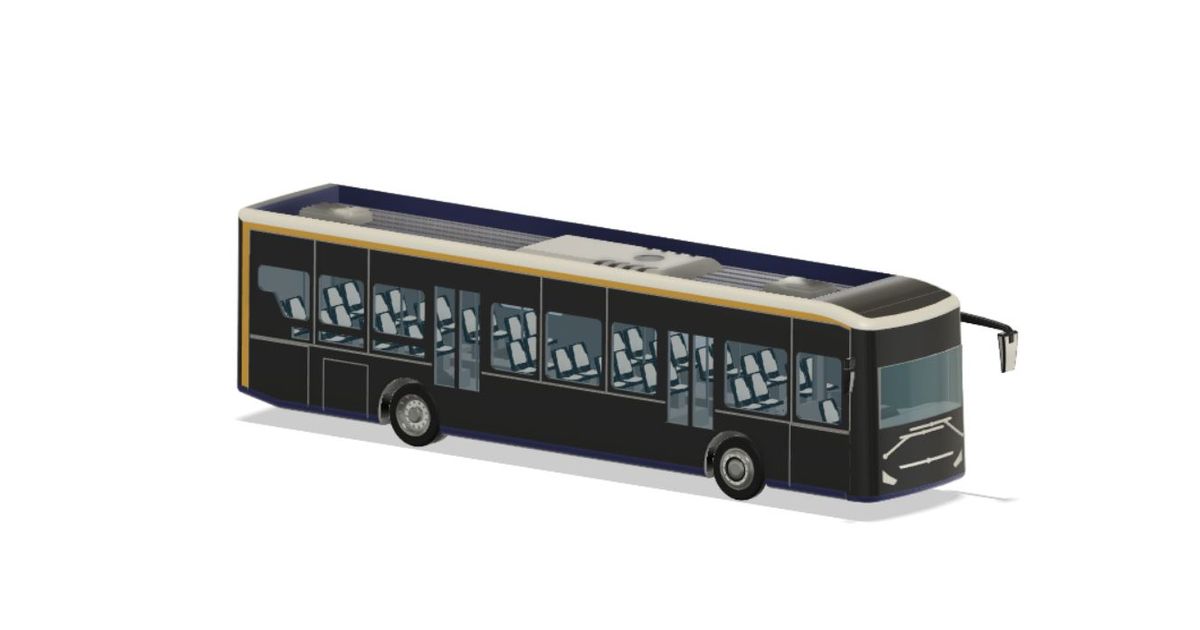 Electric Bus Model(3d Printable) by Rownak Rayhan | Download free STL ...