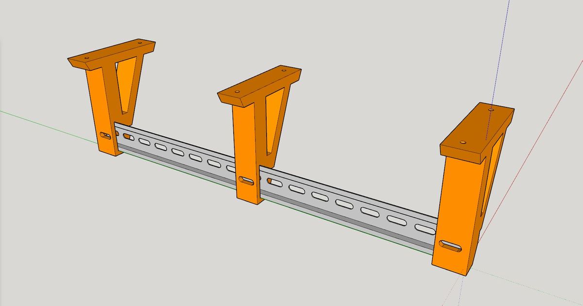 Din Rail Top Mount by vorby | Download free STL model | Printables.com