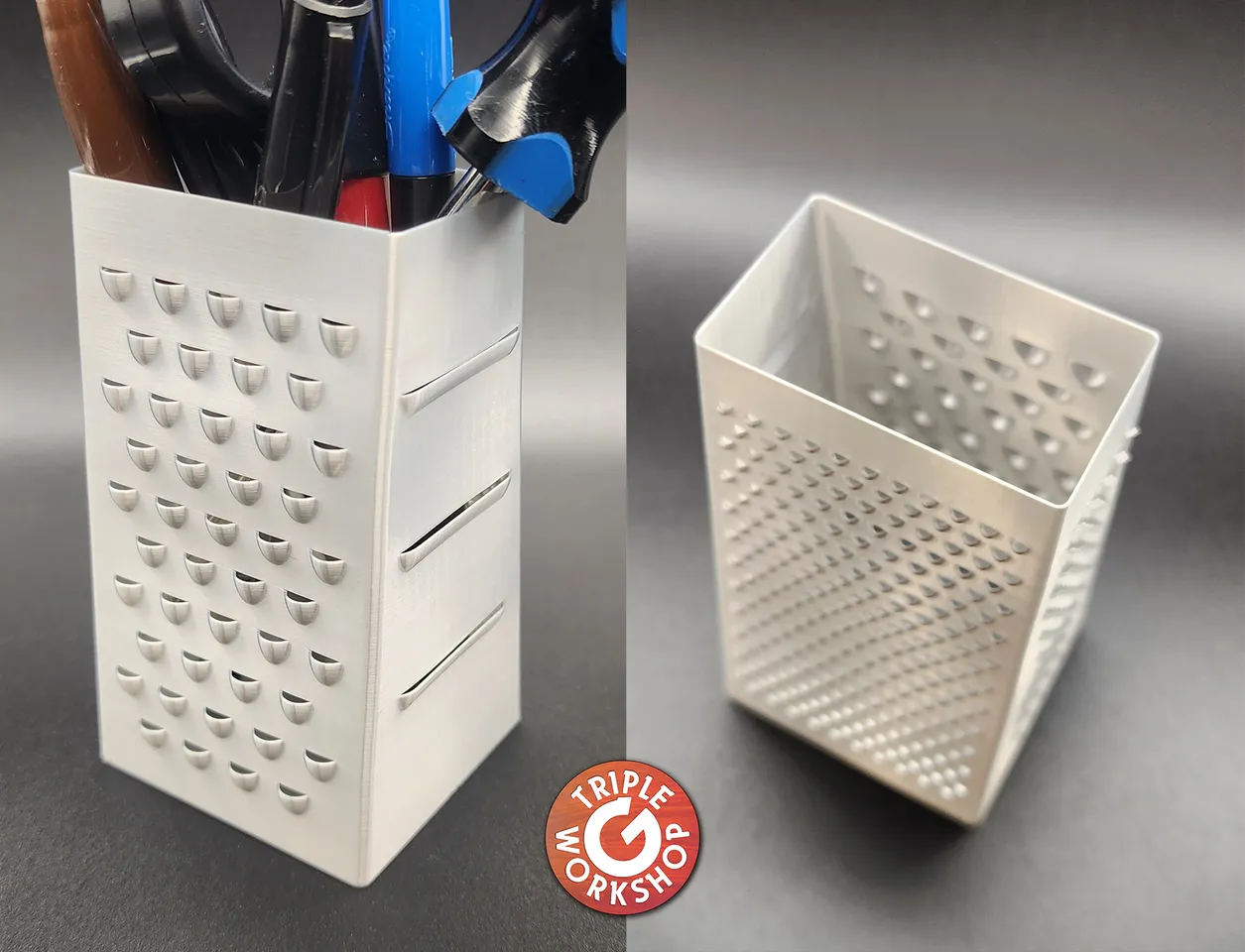 Cheese Grater Spiral Vase Caddy by Triple G Workshop | Download free ...
