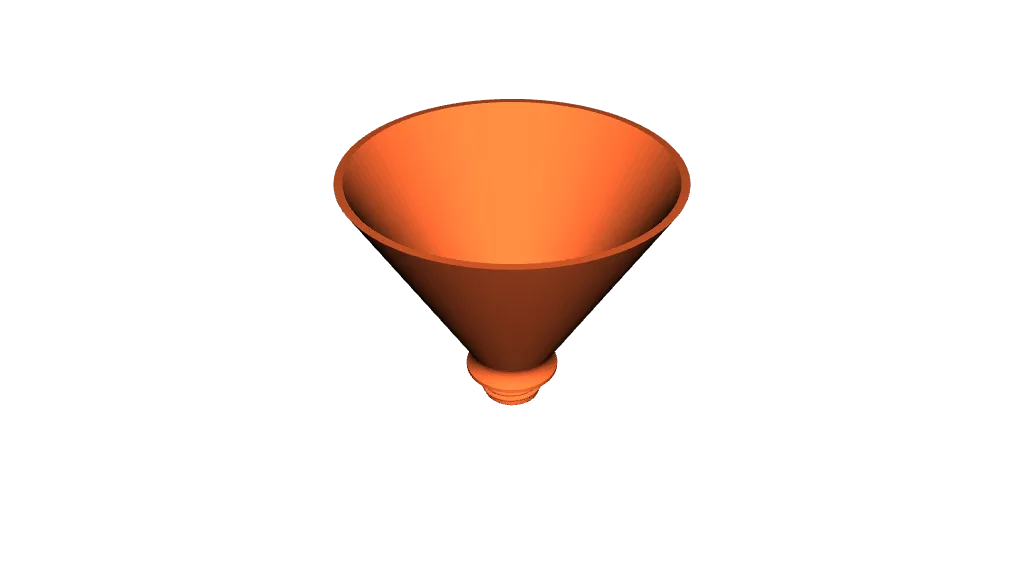 Threaded Oil Funnel by KyleG | Download free STL model | Printables.com