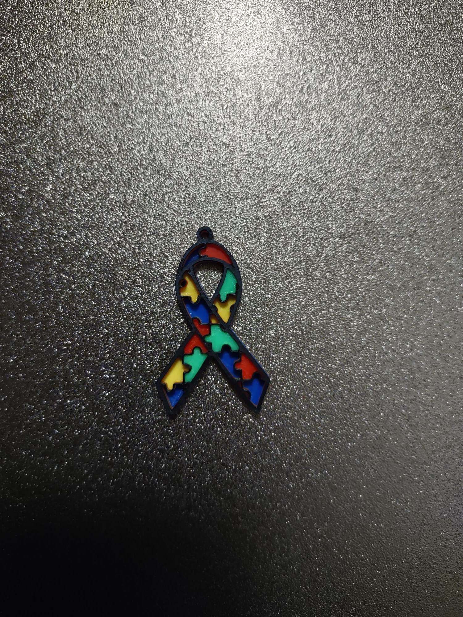 Autism Awareness Ribbon Keychain by Billy Young | Download free STL ...