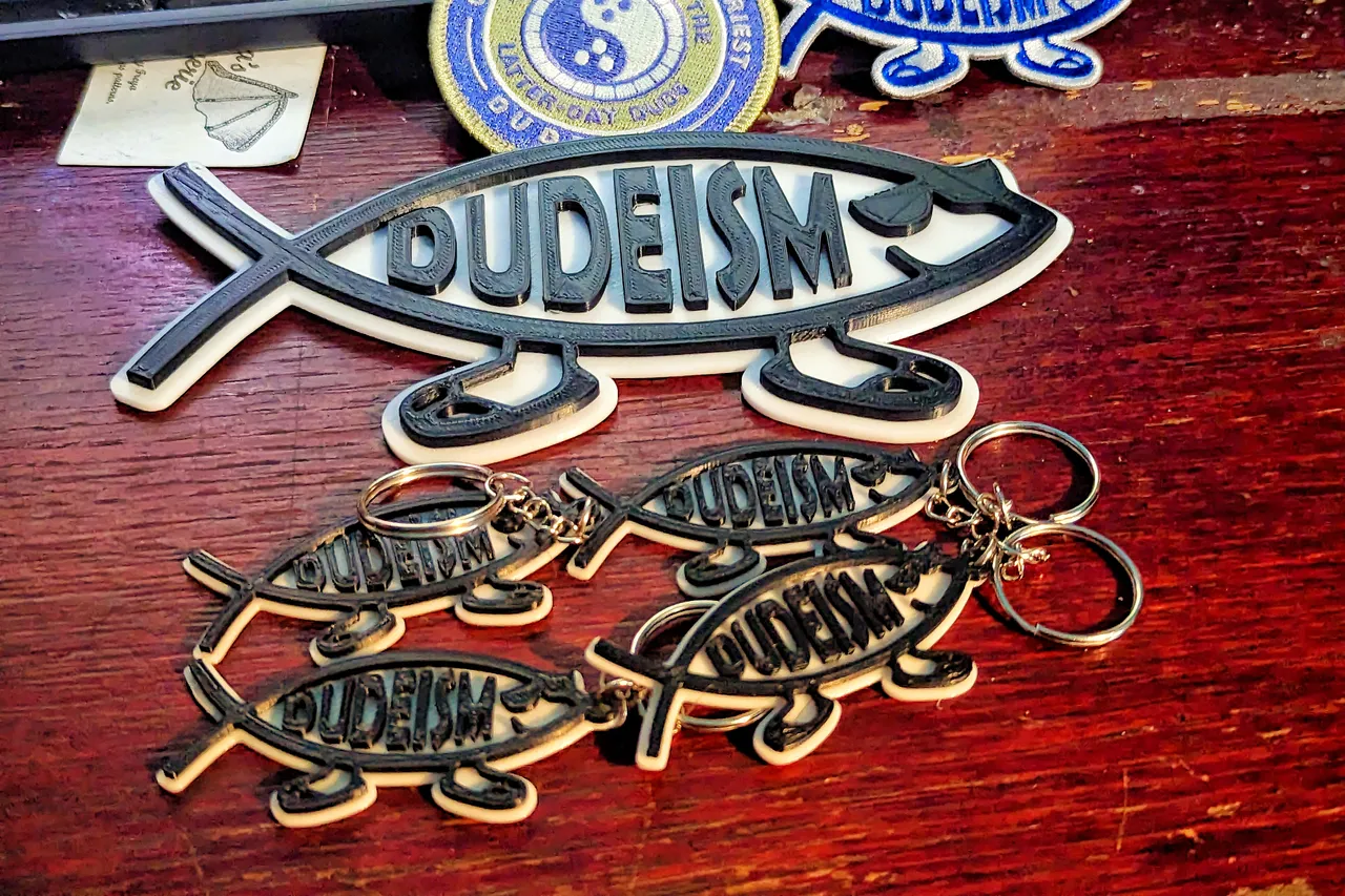 The Dudeist Fish by SpokaneDudeist | Download free STL model ...