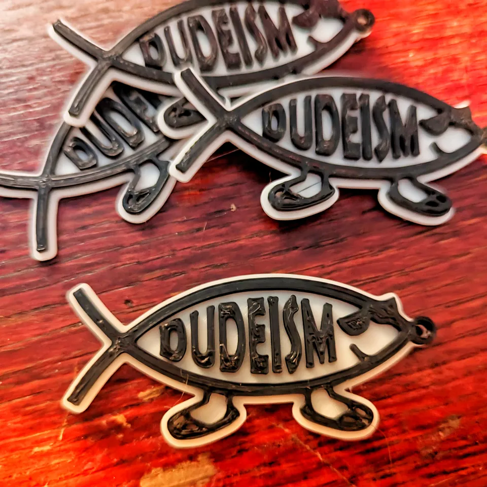 The Dudeist Fish by SpokaneDudeist | Download free STL model ...