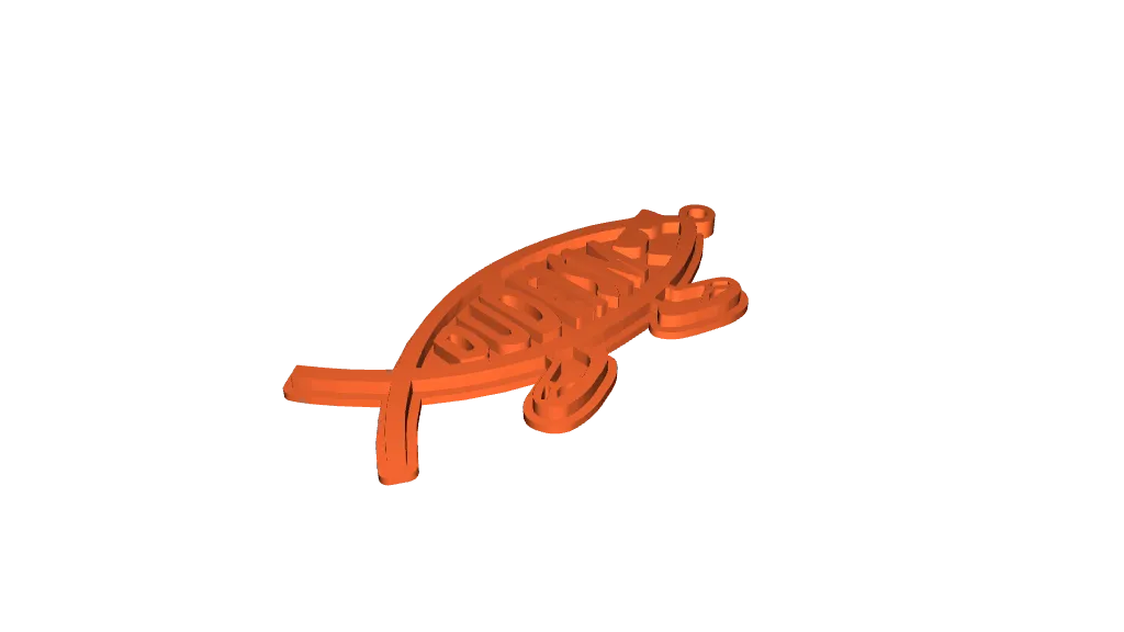 The Dudeist Fish by SpokaneDudeist | Download free STL model ...