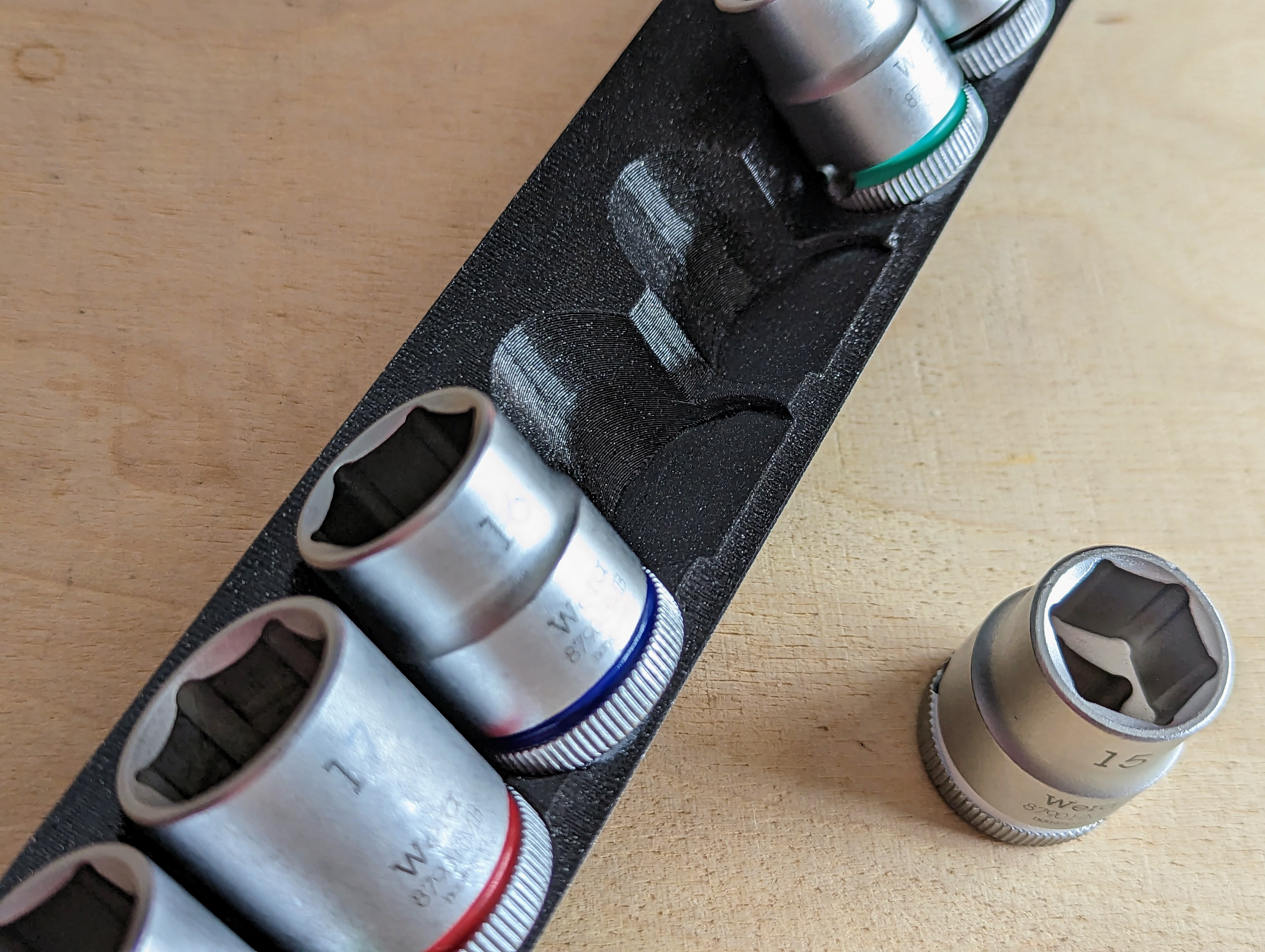 Gridfinity for Wera 3/8" Socket Set by MrStolarsky | Download free STL ...