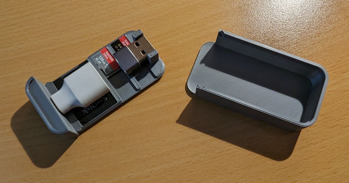 Dongles & cards organizing case (small) by Félix | Download free STL ...