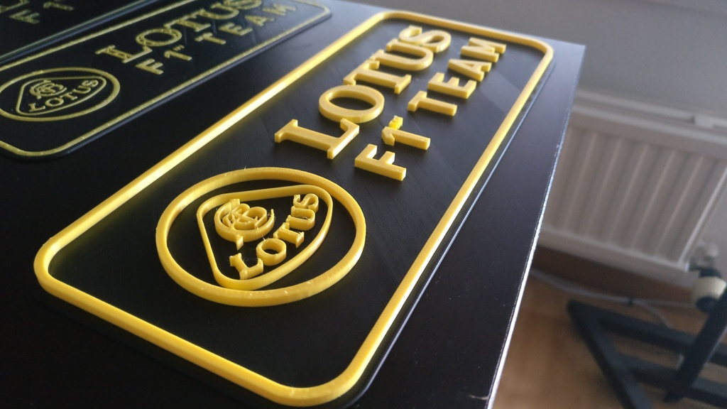Lotus Logo F1 Team by Nik Reitmann | Download free STL model ...