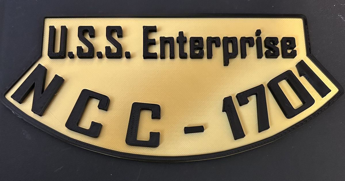 USS Enterprise emblem by Sandy Wrestler | Download free STL model ...