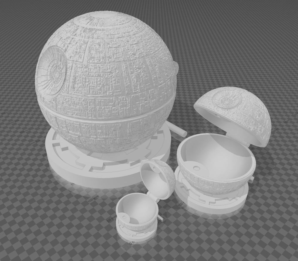 Death Star Boxes With Pedestals Collection by Wolvie | Download free ...