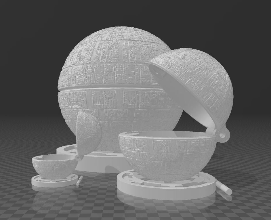 Death Star Boxes With Pedestals Collection by Wolvie | Download free ...