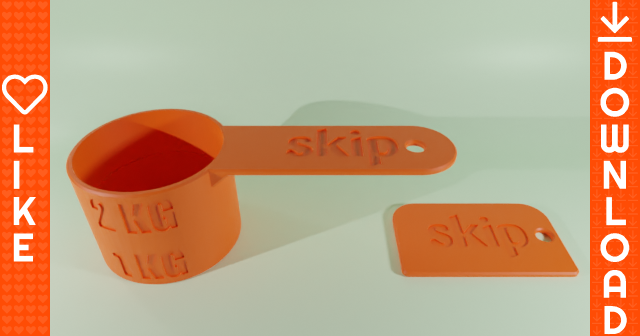 Skip Detergent Powder Scoop, with Scraper! by Gabriel | Download free ...