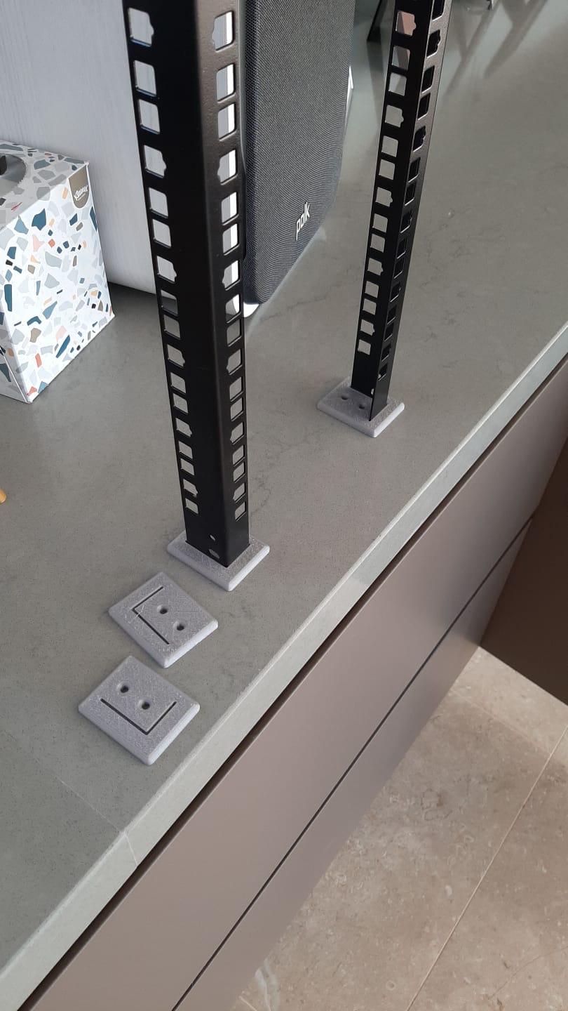 AV and Network rack profile mounts by lroy | Download free STL model ...