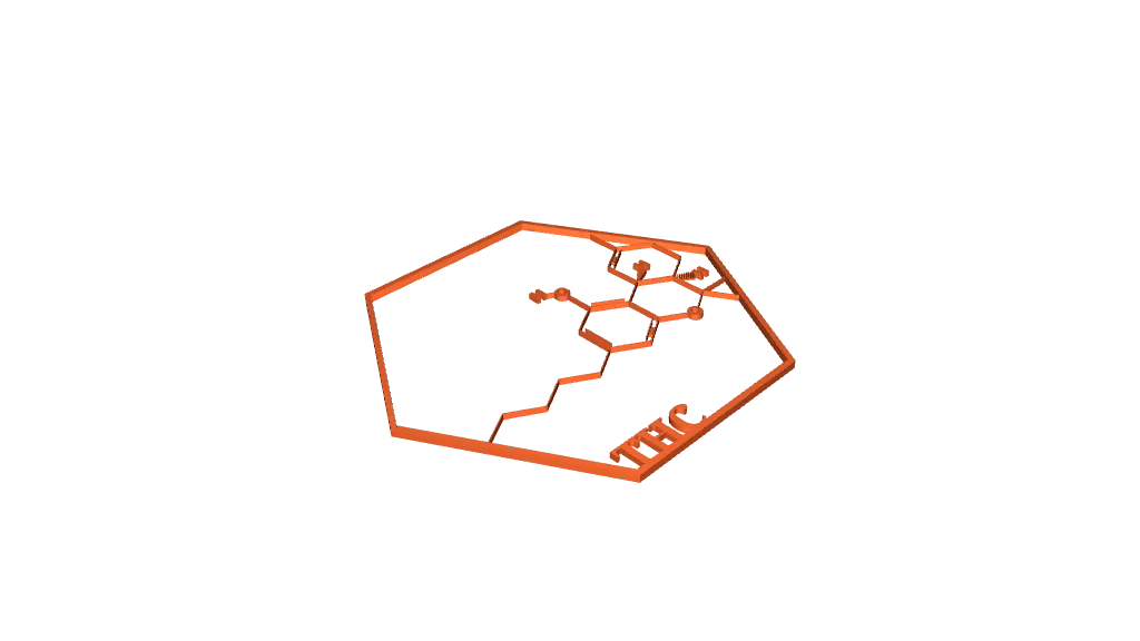 Thc 分子 3d