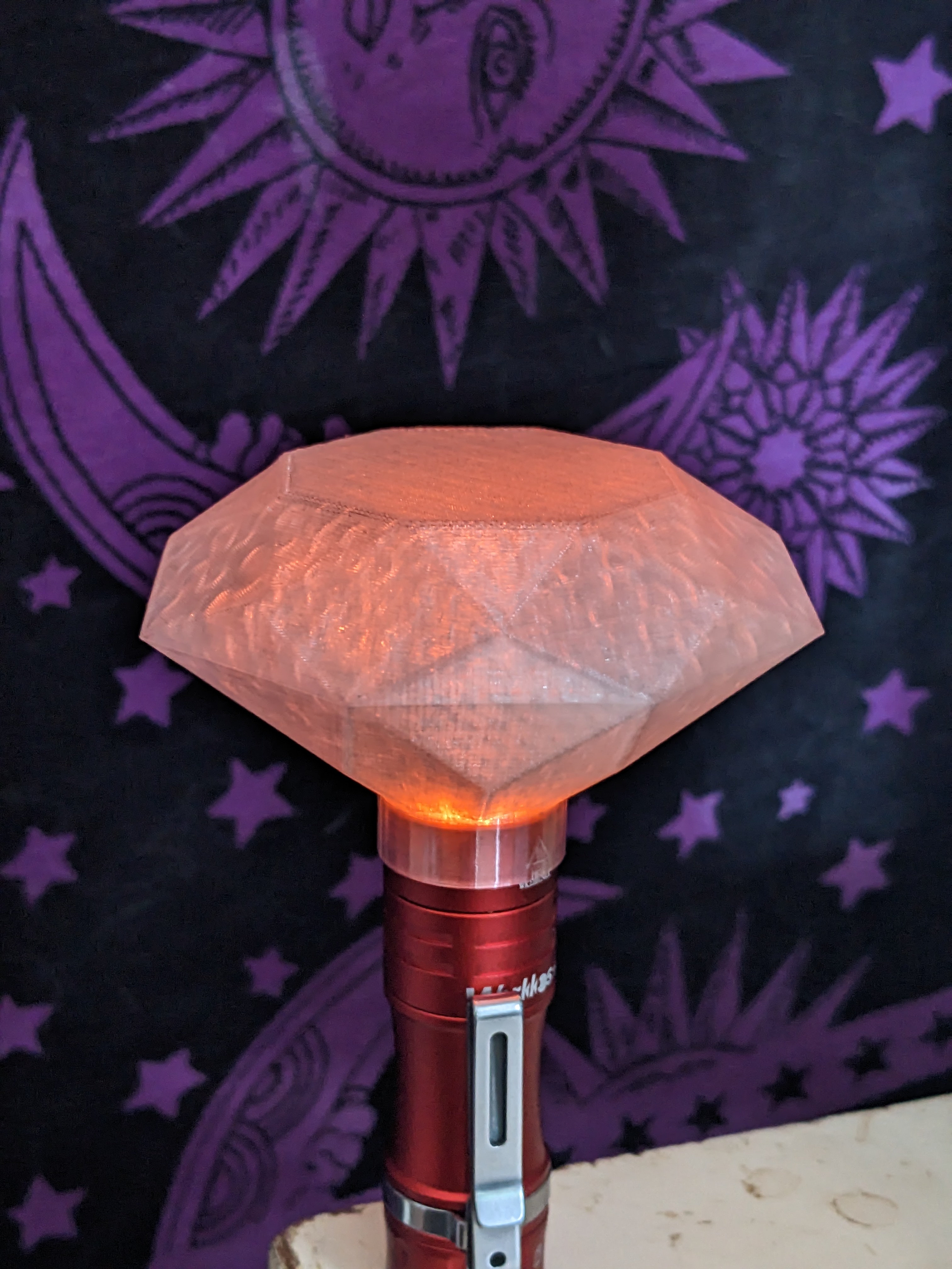 Gemstone Diffuser for flashlights (TS10/KR4) by 3D Goose | Download ...