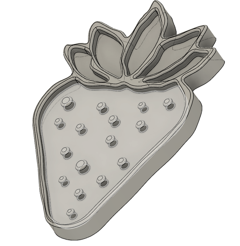 Strawberry badge by Michal Fiala | Download free STL model | Printables.com