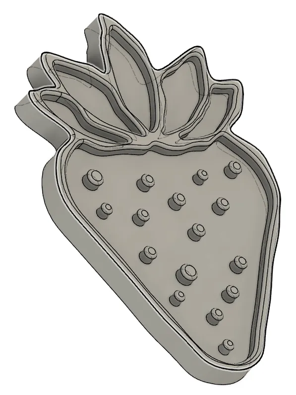 Strawberry badge by Michal Fiala | Download free STL model | Printables.com