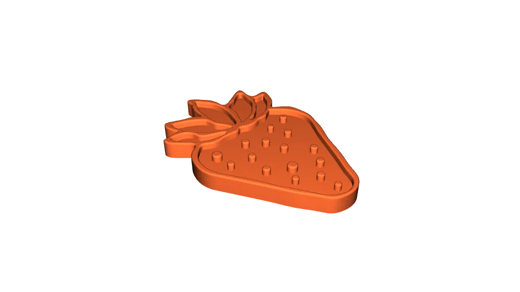 Strawberry badge by Michal Fiala | Download free STL model | Printables.com