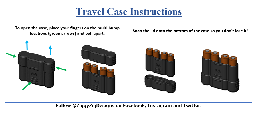 AA & AAA Battery Case (Low Profile) por Ziggy | Descargar modelo STL ...