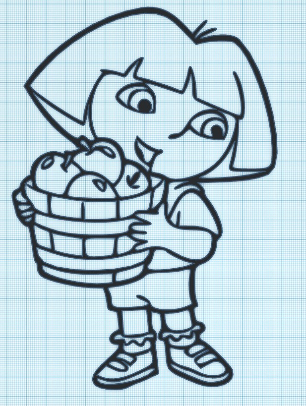 DORA the FARMER (APPLES) - WALL ART by Ogama Industries | Download free ...