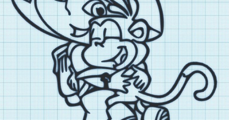 DORA HUGGING BOOT (MONKEY) - WALL ART by Ogama Industries | Download ...