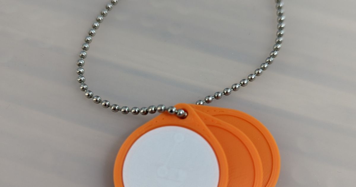 NFC Sticker Clip for Keyrings by Xtagon | Download free STL model ...