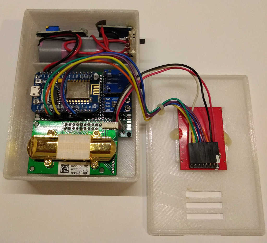 Co2 Carbon Dioxide Esp8266 logger by samdvl | Download free STL model ...