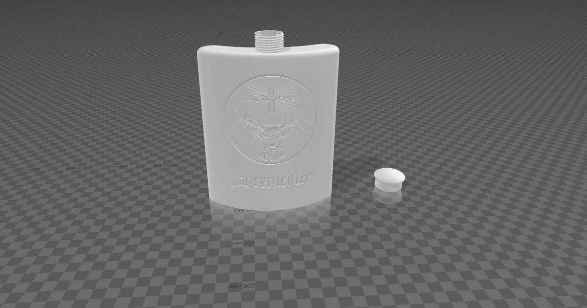 Hip flask Jagermeister by Fuhrer42 | Download free STL model ...