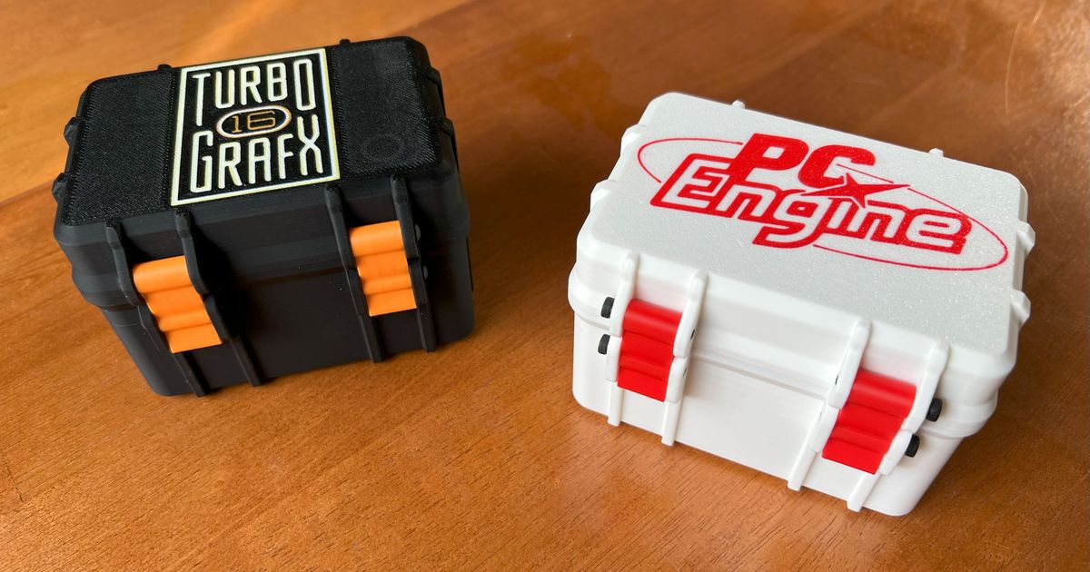PC Engine TurboGrafx HuCARD or TurboChip Storage Box by Guybrush T ...
