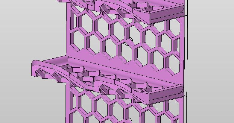 Wall holder for (many) glasses by Hrumque | Download free STL model ...