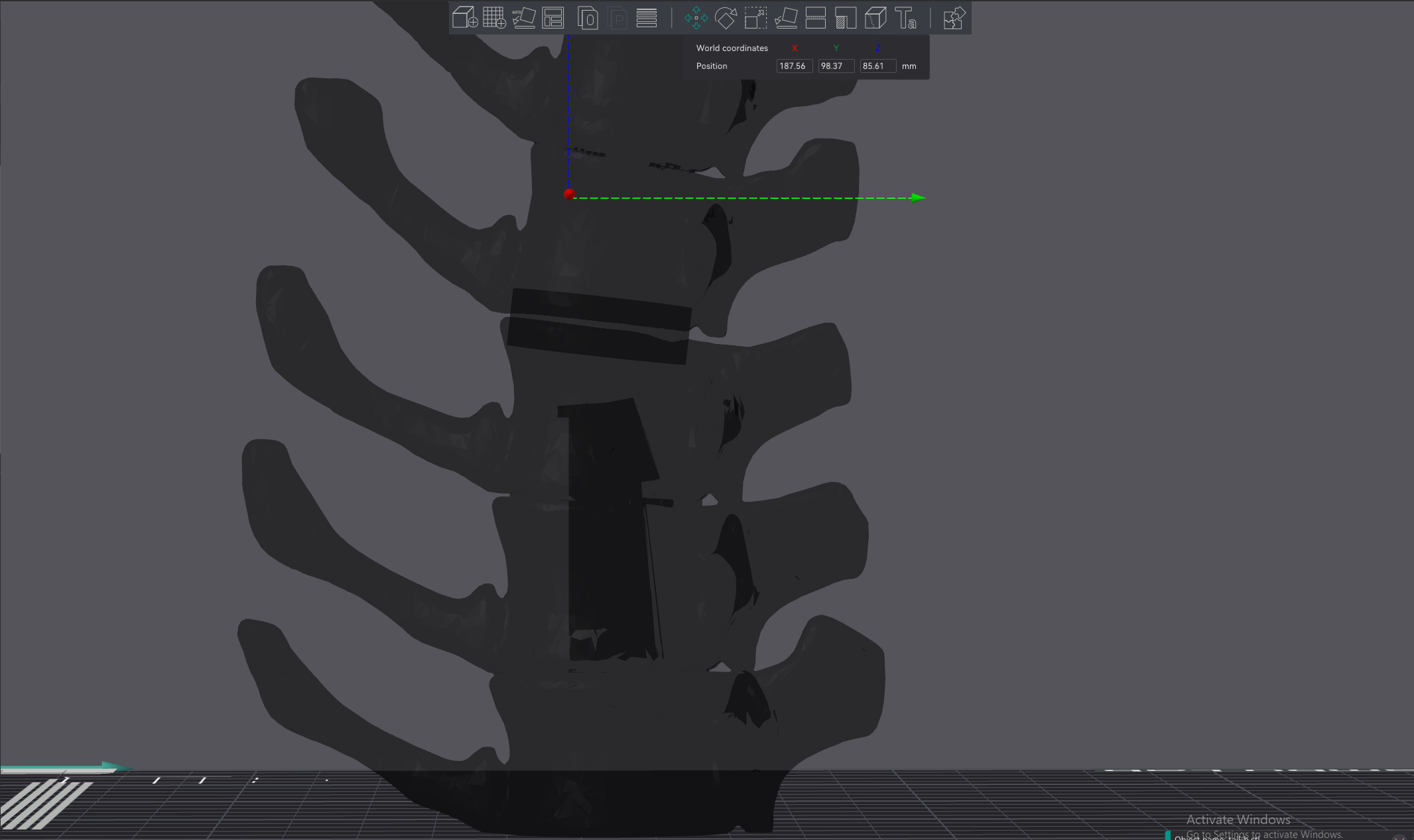 T-Rex fossil Tail B fixed by luc1d | Download free STL model ...