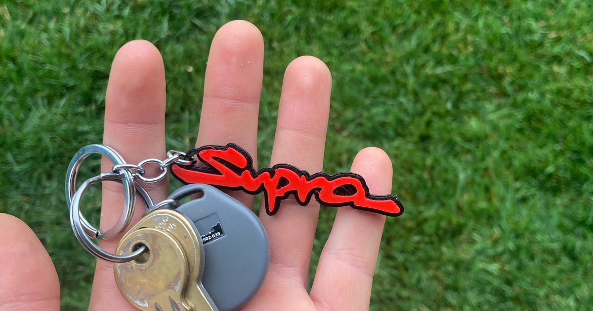 Toyota supra keychain by Siimoon | Download free STL model | Printables.com