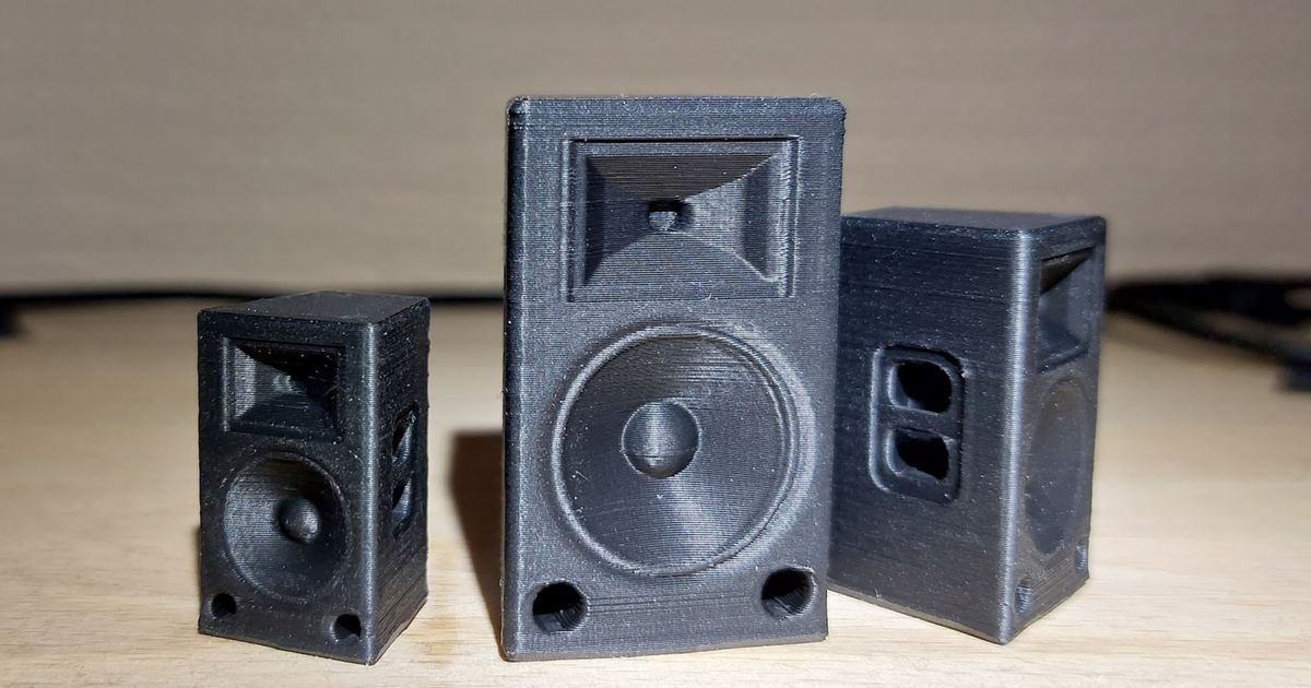 Fullrange Speaker model size 1:20 by Henki71 | Download free STL model ...