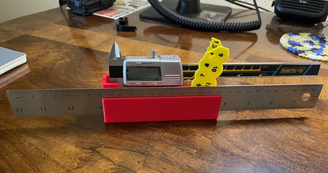 Desktop caliper & ruler holder by ronguest | Download free STL model ...