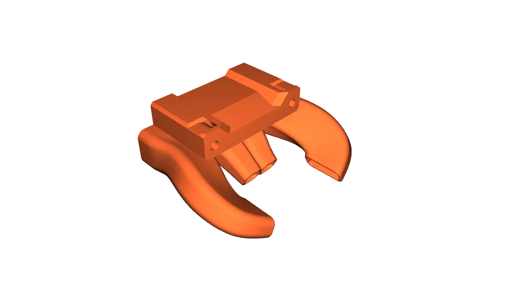 EVA Extruder tri-horn duct with beacon mount by cbearman | Download ...