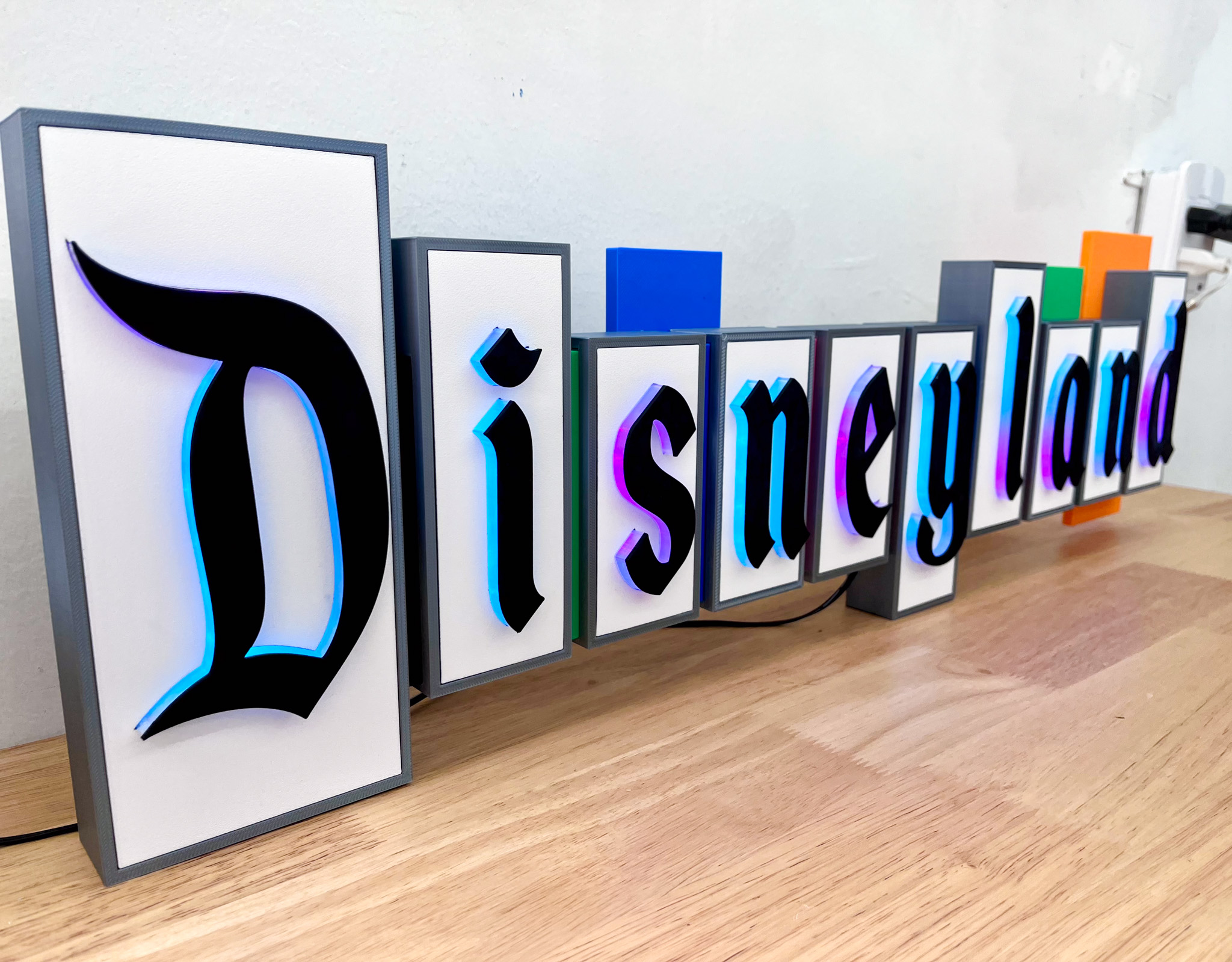 Vintage Disneyland LED Sign Large 28" by soulrider911 | Download free ...