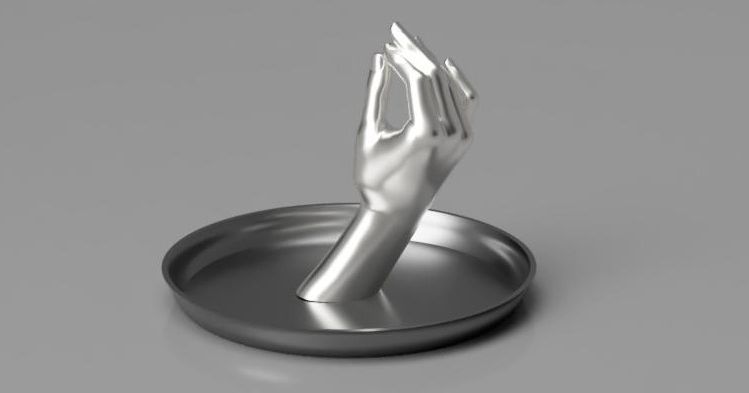 Italian gesture ringplate by Richard | Download free STL model ...