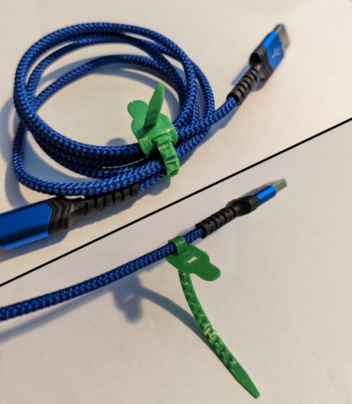Customizable Flexible Reusable Cable Tie - TPU by BCaron | Download ...