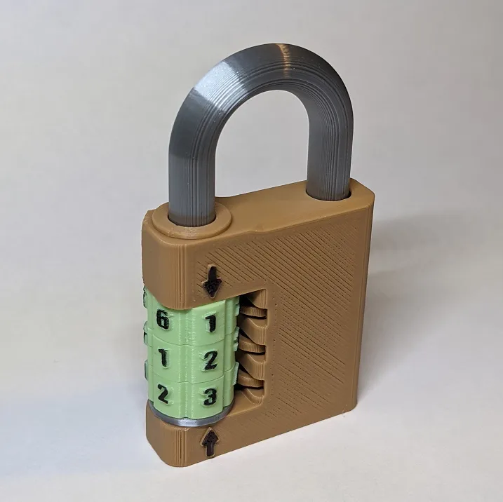 Combination Padlock by BCaron | Download free STL model | Printables.com