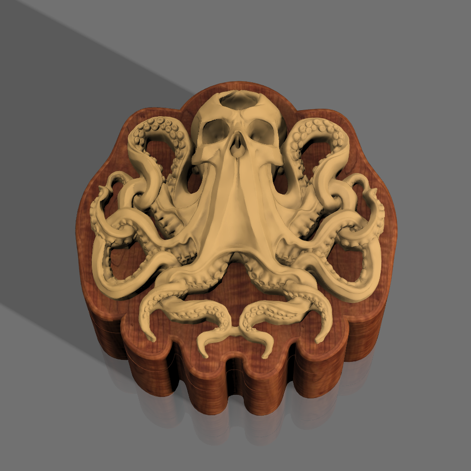 Skull Kraken Box by KCWarthog3D | Download free STL model | Printables.com