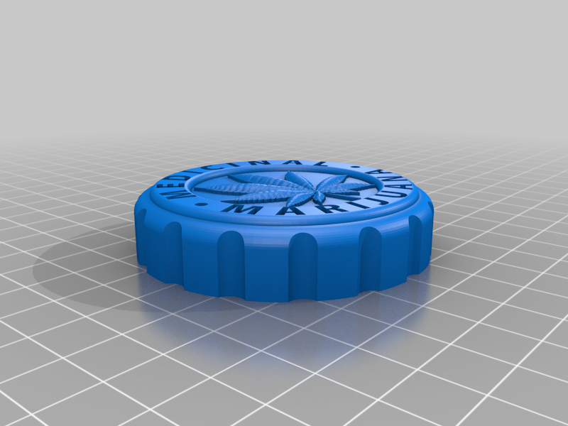 Medicinal Marijuana Lid - Stash Jar Lid by KCWarthog3D | Download free ...